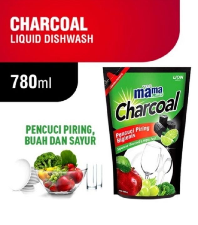 Mama Lime Charcoal 780 ml - Mama Lemon Japanese Charcoal & Nipis Zest ...