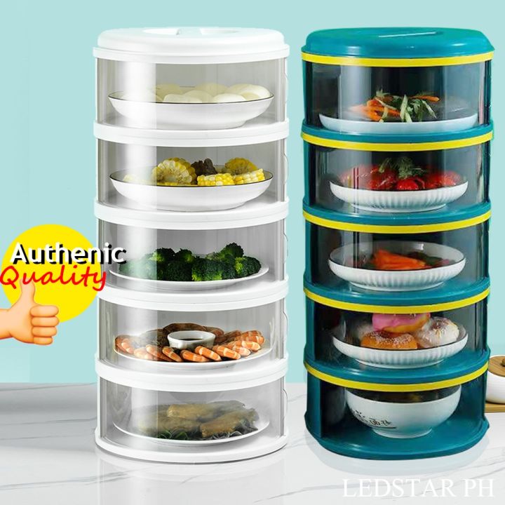 BIG 5 Layer Household Multi-layer Food Storage Box Anti-flies ...