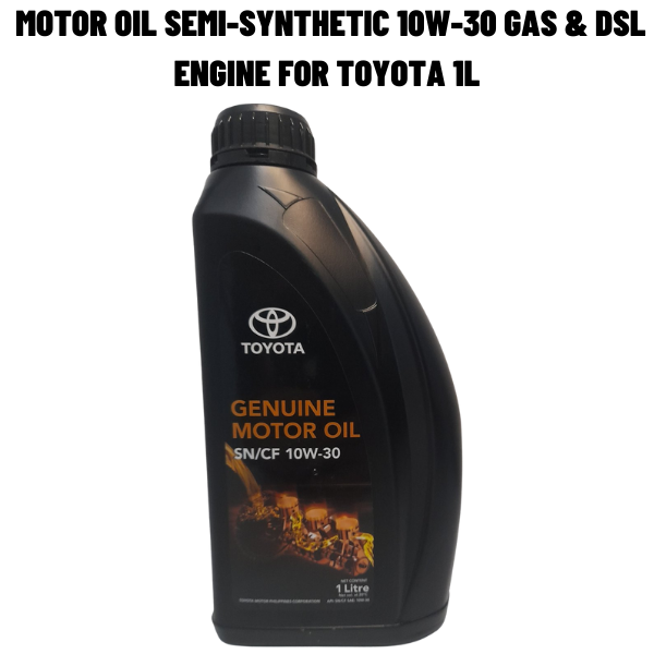 TOYOTA Engine Oil Semi-Synthetic 10W30 GAS & DSL Engine for Toyota 1L ...