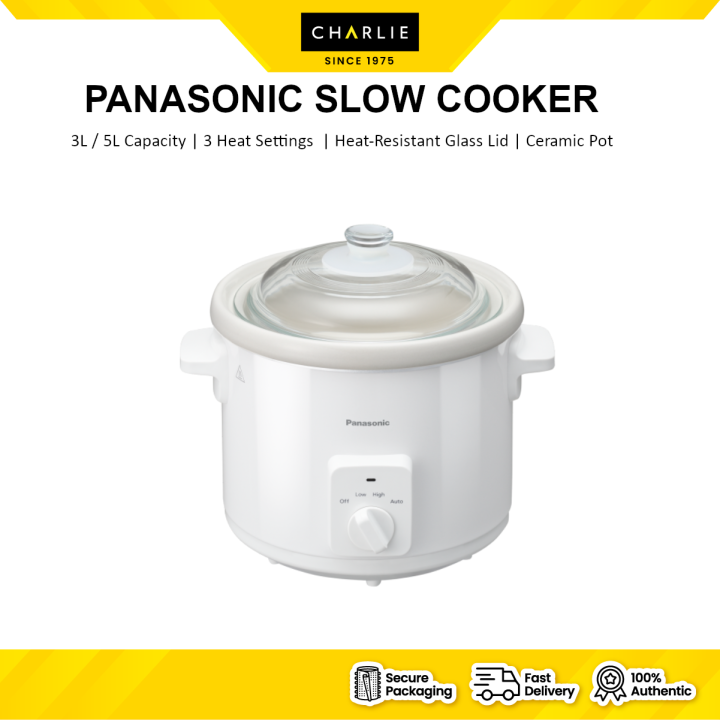 PANASONIC NF-N31AWSK 3.0L / NF-N51AWSK 5.0L SLOW COOKER | Lazada