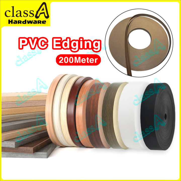 ClassAHW Black White Woodgrain PVC Edging Banding for Wood Plywood MDF ...