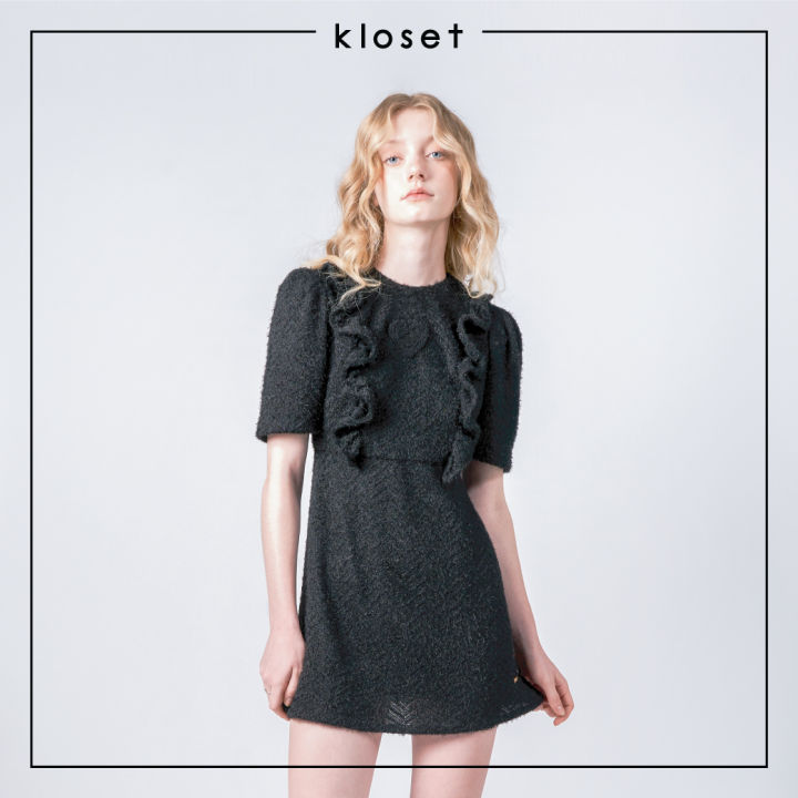 Kloset Design Knit Mini Dress (PF24-D001-F) | Lazada.co.th