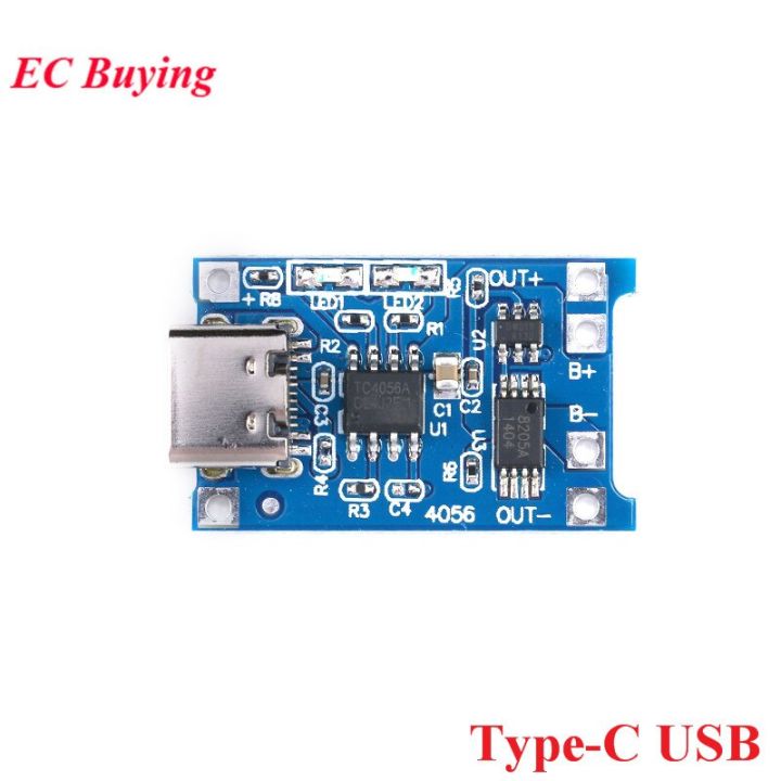 Type-C USB 5V 1A 18650 TP4056 Lithium Battery Charger Module Charging ...