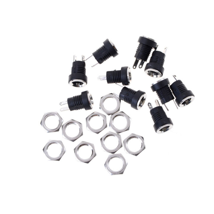 YINGRAN 10Pcs DC-022B Power Supply Jack Socket Female Panel Mount Connector 5.5*2.1mm | Lazada PH