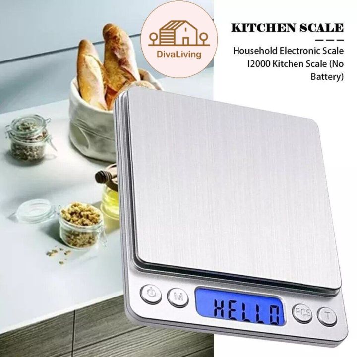 🌈READY STOCK🌈 Digital LCD Scale Electronic Kitchen Digital Food Scale ...