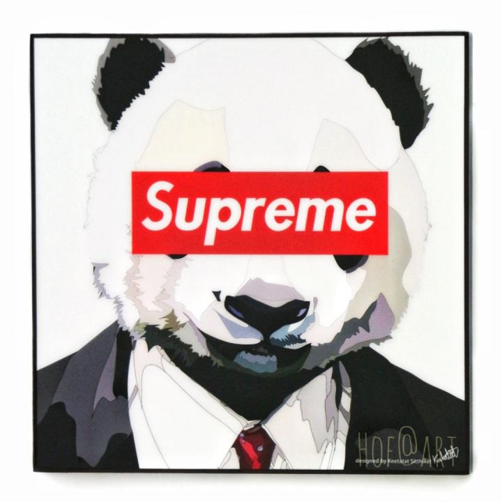 Bear หมี Supreme แพนด้า สุพรีม รูปภาพ ติด ผนัง pop art การ์ตูน cartoon ...
