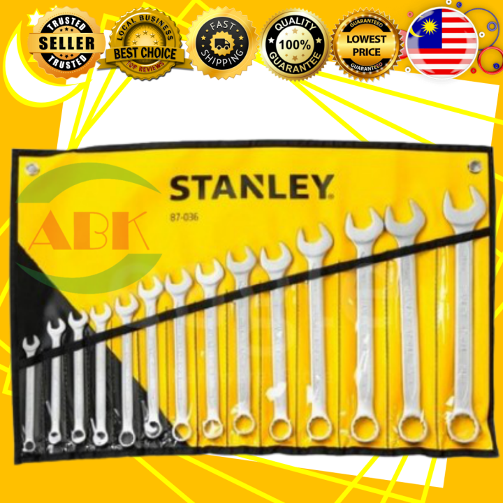 STANLEY 87-036-1 14 PCS COMBINATION WRENCH SET (8MM-24MM) | Lazada
