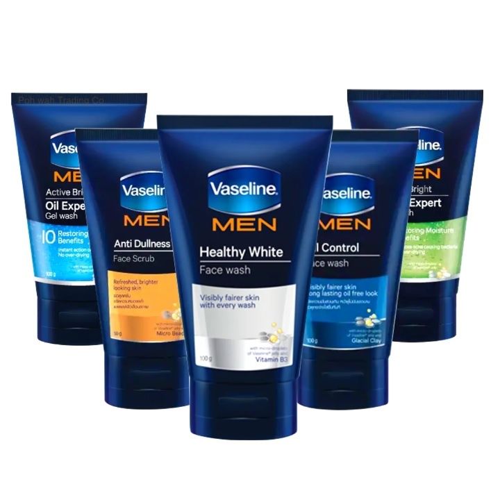 Vaseline Men Face Wash Anti Dullness / Healthy Bright / Oil Control ...