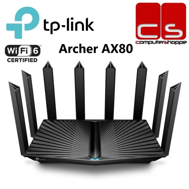 TP-Link Archer AX80 AX6000 Dual-Band 8-Stream Wi-Fi 6 Router | Lazada