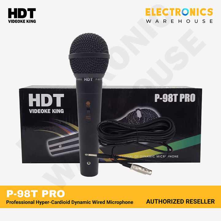 HDT P-98T PRO Professional Hyper-Cardioid Dynamic Wired Microphone ...