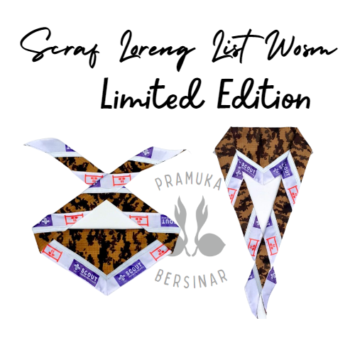 Scraf Pramuka Loreng List Wosm Limited Edition Perlengkapan Pramuka ...
