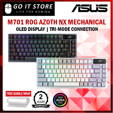 ASUS M701 ROG Azoth OLED Display SpeedNova NX Mechanical Gaming ...