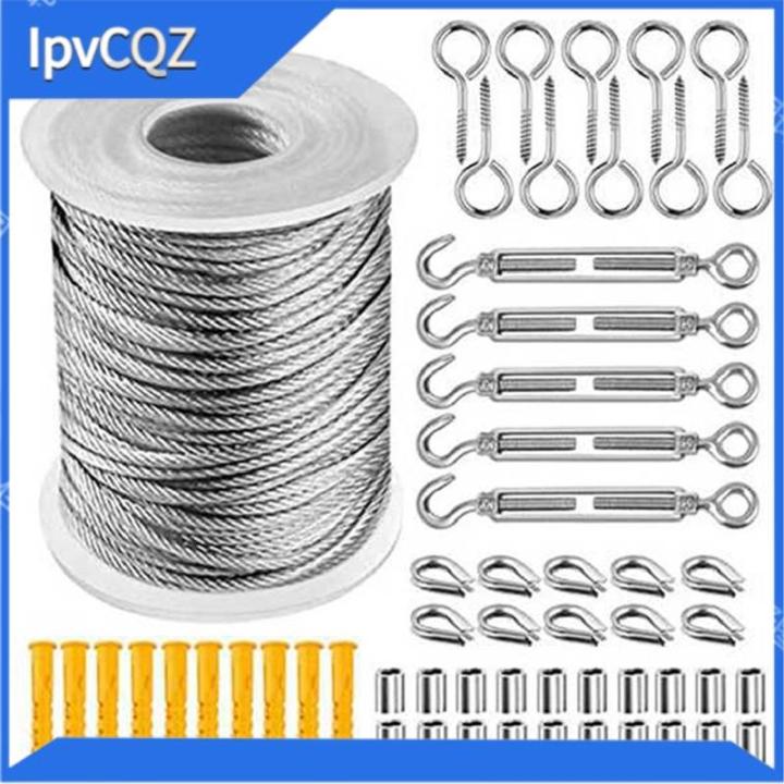 30M Steel PVC Coated Flexible Wire Rope Soft Cable Transparent ...