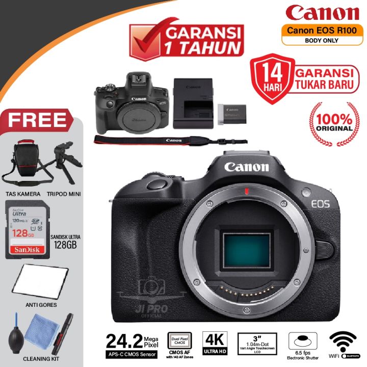 Canon EOS R100 Body Only Mirrorless Camera Canon R 100 Bodi | Lazada ...