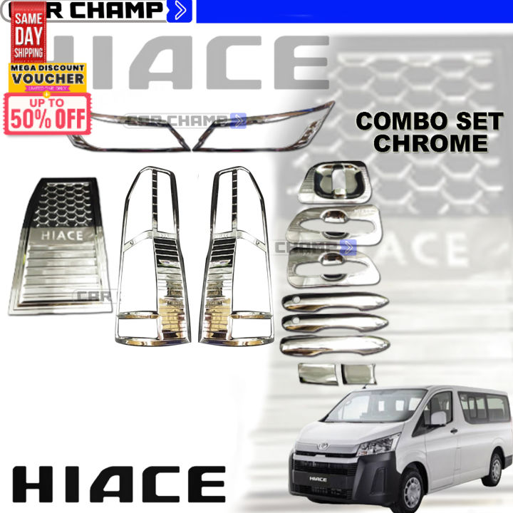 Toyota Hiace Commuter Deluxe 2019 to 2025 Combo Set Garnish Cover ...