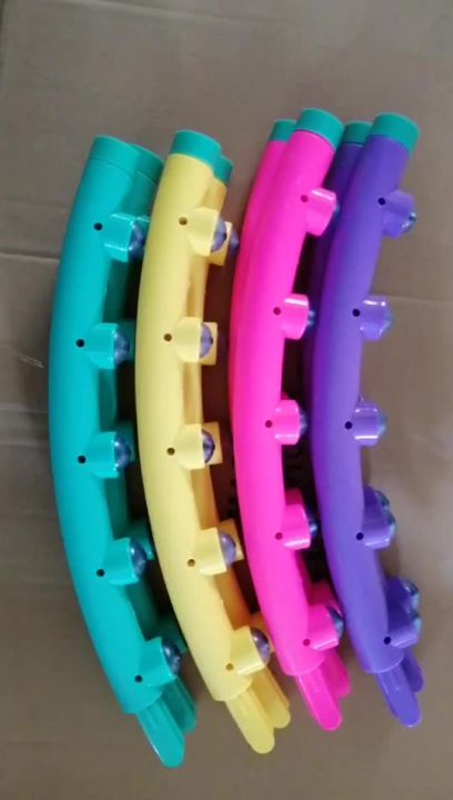เดี่ยวแถว8ส่วนนวด Hoola Hoop สำหรับการออกกำลังกายลดน้ำหนักลดน้ำหนักห่วง ...