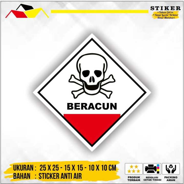 Stiker Simbol Label K3 Limbah B3 Hazmat Beracun | Lazada Indonesia Stiker Simbol Label K3 Limbah B3 Hazmat Beracun | Lazada Indonesia
