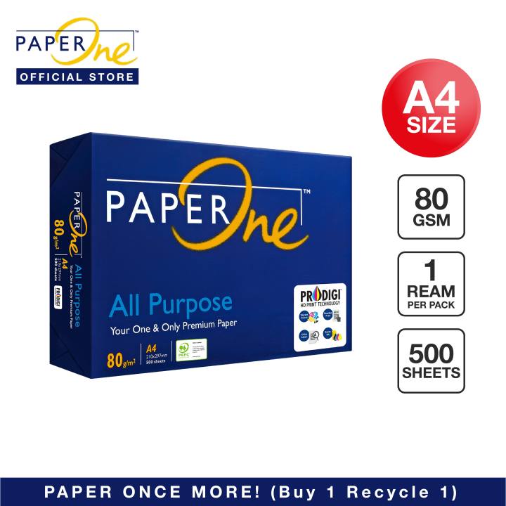 PaperOne A4 All Purpose 80gsm 500 Sheets | Lazada