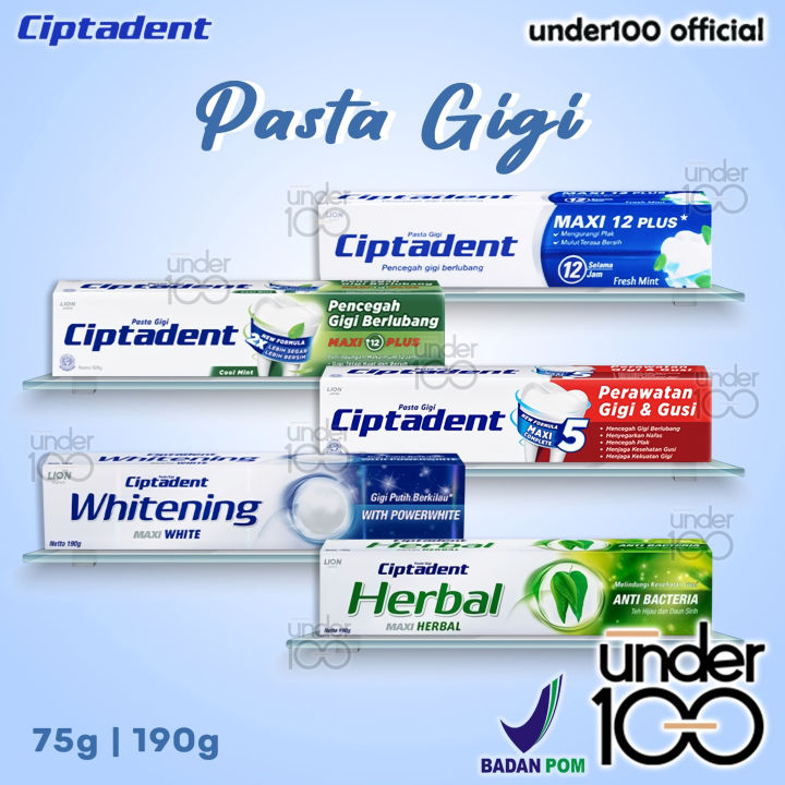 CIPTADENT Pasta Gigi Maxi 12 Plus | Perawatan Gigi & Gusi | Pencegah ...