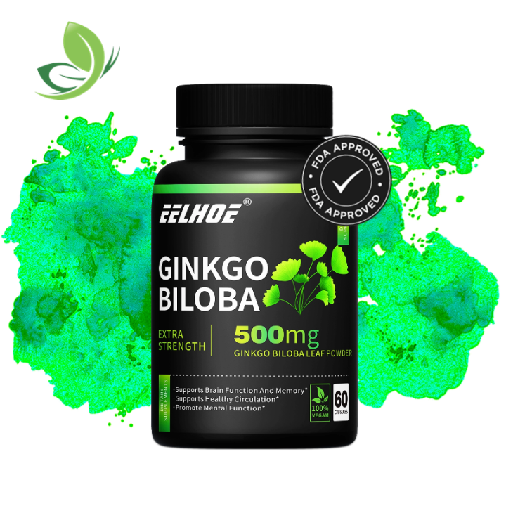 Ginkgo Biloba 500 mg, helps with mental clarity, improves mood and ...