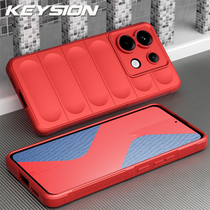 KEYSION Shockproof Case for Xiaomi POCO X6 X6 Pro 5G Soft Silicone ...
