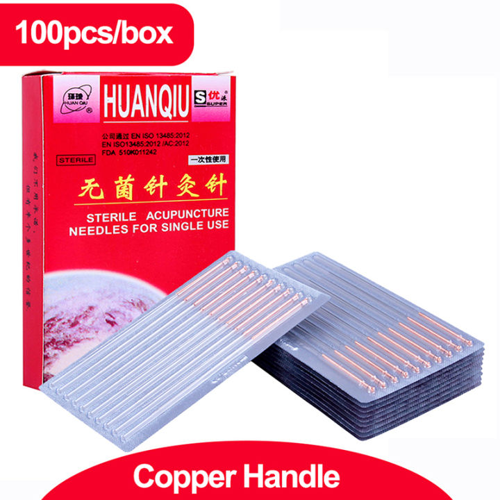 100pcs/box Disposable Acupuncture Needle Beauty Massage Needle health ...