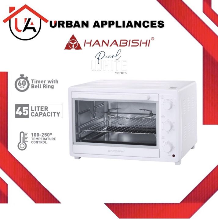 Hanabishi Aesthetic Electric Oven Convection Oven 45L White series ...
