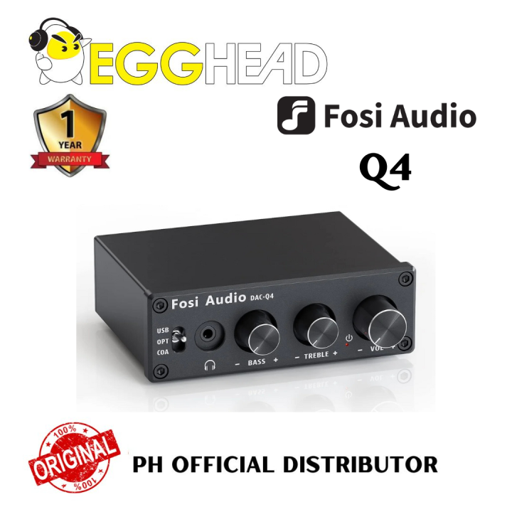 Fosi Audio Q4 Mini Stereo Gaming DAC & Headphone Amplifier Audio ...