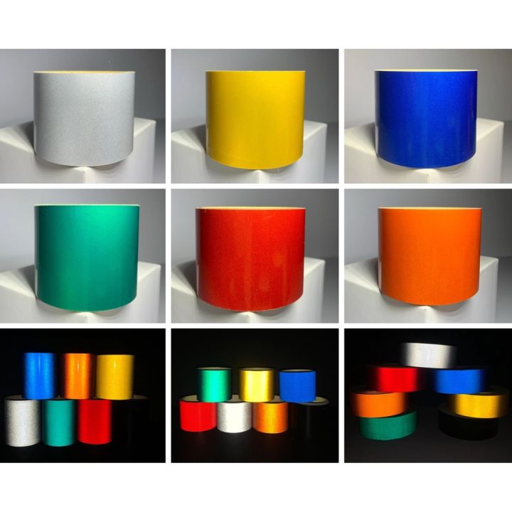 【Hot】 Reflectorized sticker 1/2/3/4 Inches x 5 FT Warning devices ...