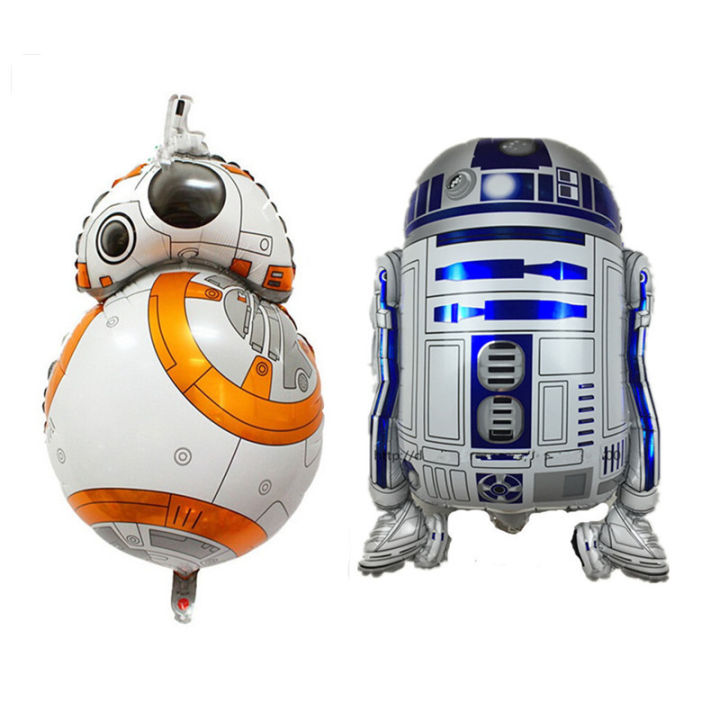 ลูกโป่งสตาร์วอร์สจากดิสนีย์ทรง R2D2 BB8ลูกโป่งฟอยล์ขนาดใหญ่อุปกรณ์จัดงานเลี้ยงวันเกิดเบบี้ของ ...