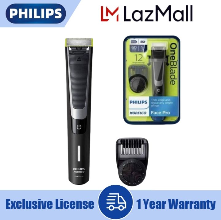 Philips Norelco Oneblade Pro Hybrid Electric Trimmer and Shaver, Black ...