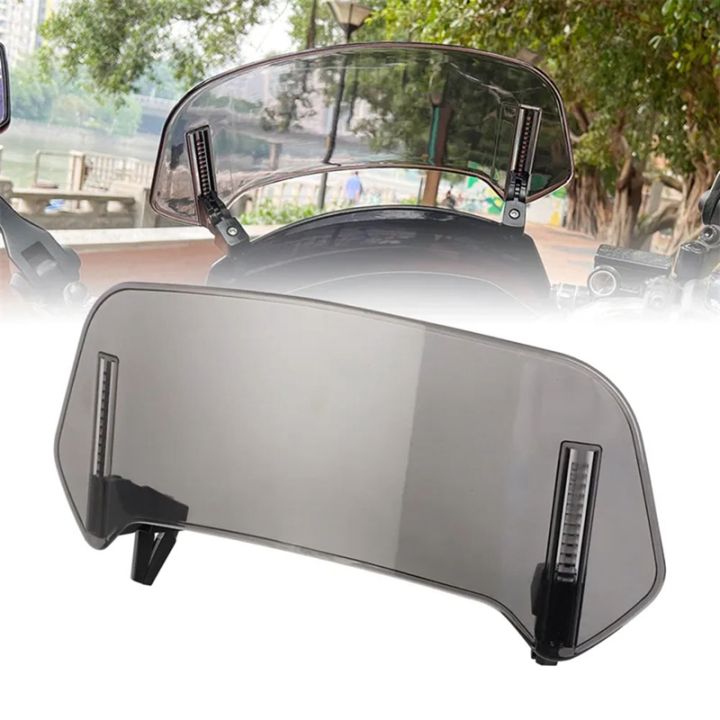 Motorcycle Windshield Extension Adjustable Spoiler Deflector for ...