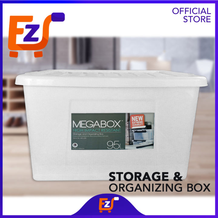 EZ DEAL Megabox 95Liters High-Quality Plastic Material Durable Storage ...