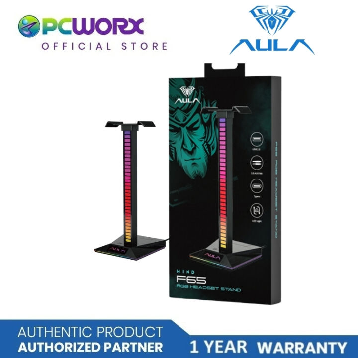 Aula F65 RGB Headphone Stand | Lazada PH