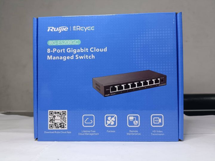 Ruijie RG-ES208GC 8-Port Gigabit Cloud Managed Switch | Lazada PH
