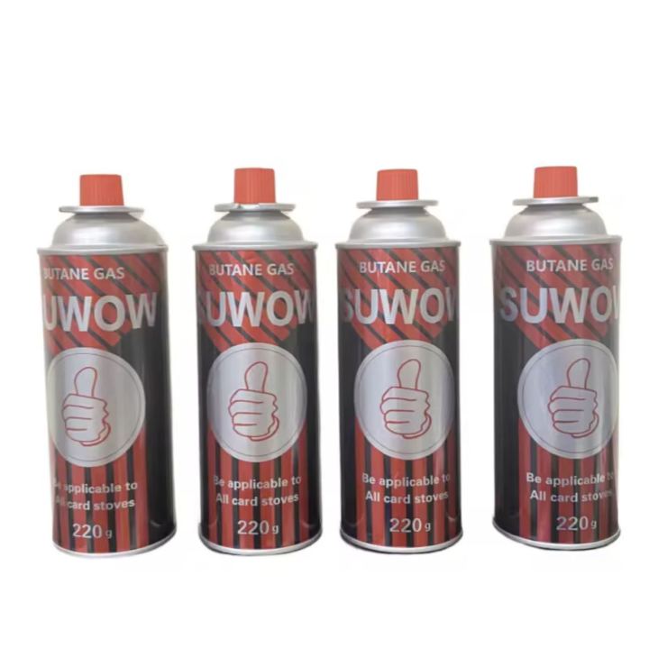 SUWON Safe Butane Gas for Gas stove 220g x 4 pcs Korea Gas Tank ...
