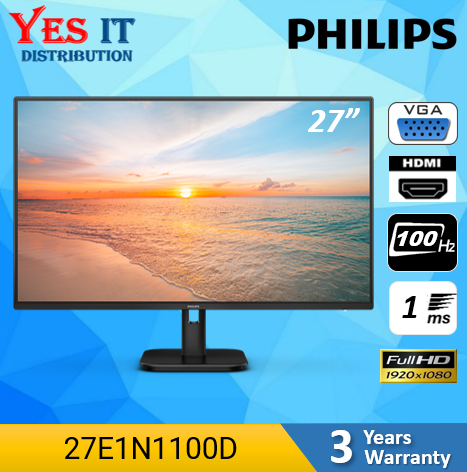 Philips 27E1N1100D 27" 100Hz 1ms IPS FHD Adaptive Sync Monitor ( VGA ...
