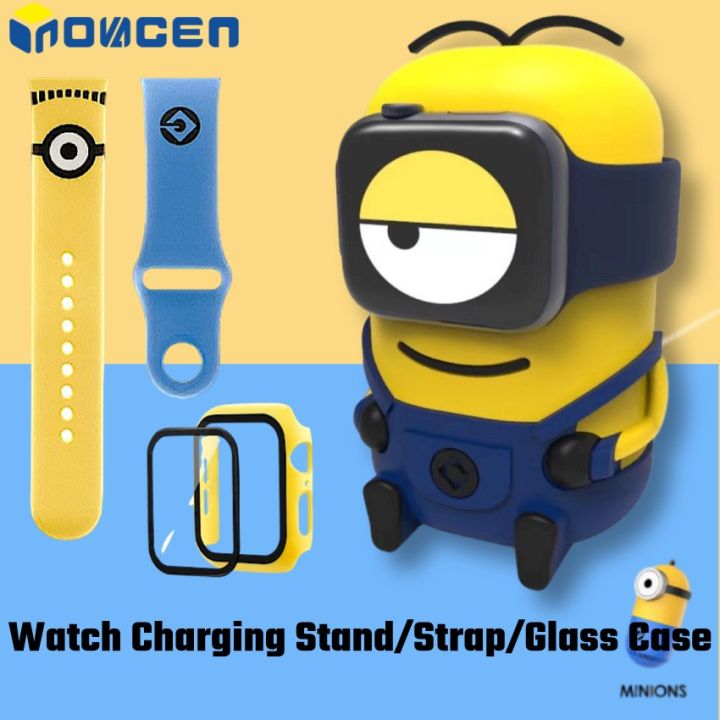 INOVAGEN Apple Watch แท่นชาร์จกระจกป้องกันสายนาฬิกา,การออกแบบ Minions ...