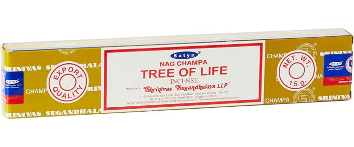 Satya Sai Baba Satya Nag Champa - Tree of Life Incense Sticks - Pack of ...