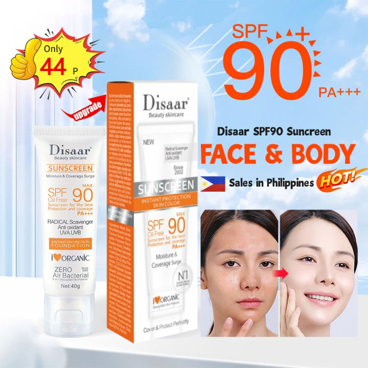 【Buy 1 Take 1】Original Disaar Sunscreen SPF 90 Whitening Skin Protect Organic Sunscreen ...