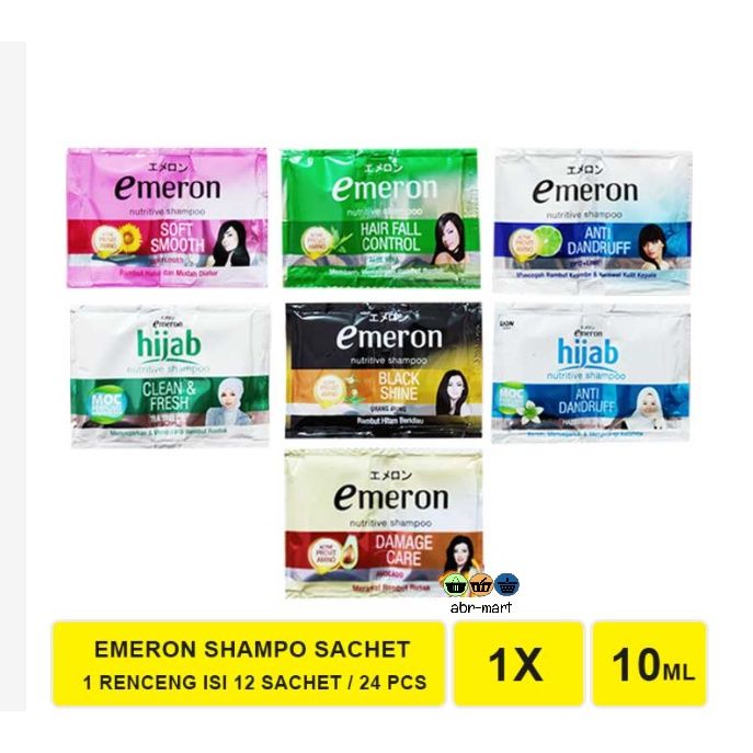 EMERON SHAMPOO 1 RENCENG ISI 12 SACHET / 24 PCS ^^ | Lazada Indonesia