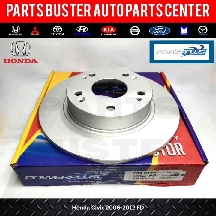 Rear Brake Disc Rotor for Honda Civic 2006-2012 FD (PRD-24399) | Lazada PH