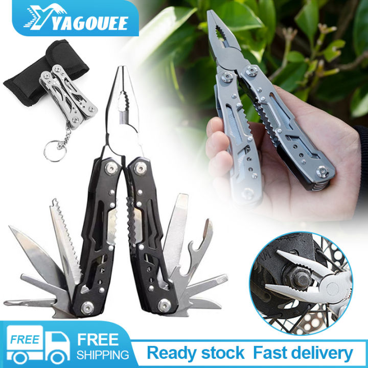Multi-functional Pliers Stainless Steel Folding Pliers Pocket Multitool ...
