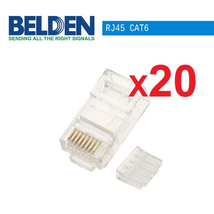 Belden rj45 CAT6 connector straight plug with guide 20pcs | Lazada PH