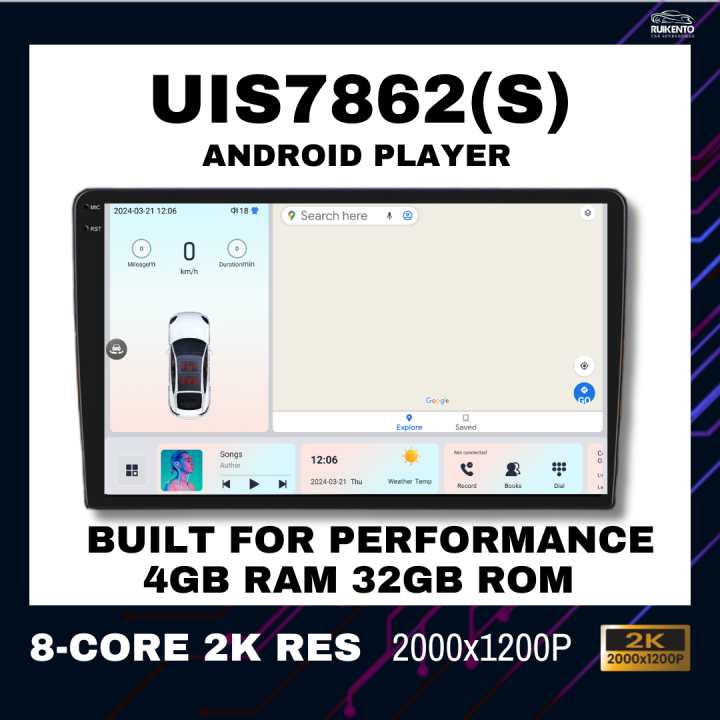UIS7862S 4GB RAM 32GB ROM 2K Resolution Android Player (ALZA/ATIVA/AXIA ...