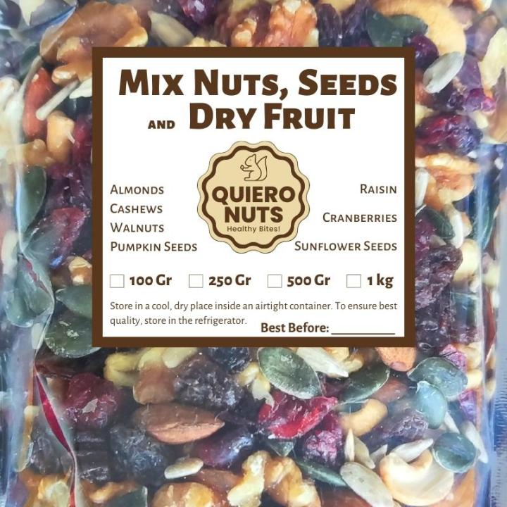Trail Mix Nuts, Seeds and Dried Fruit (15% each) | Lazada PH