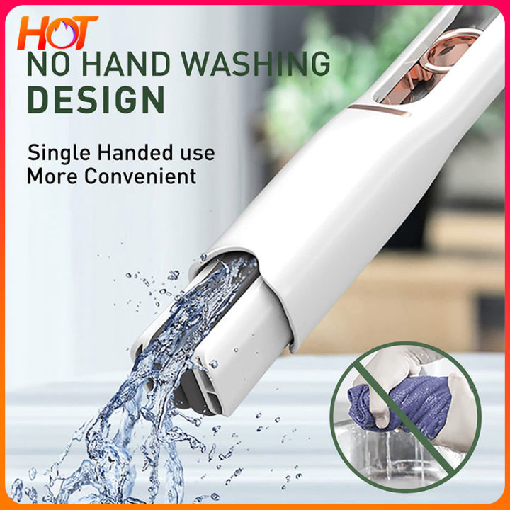 🔥 Mini Mop with Squeezer Portable Mop Wiper Handheld Wet and Dry Use ...