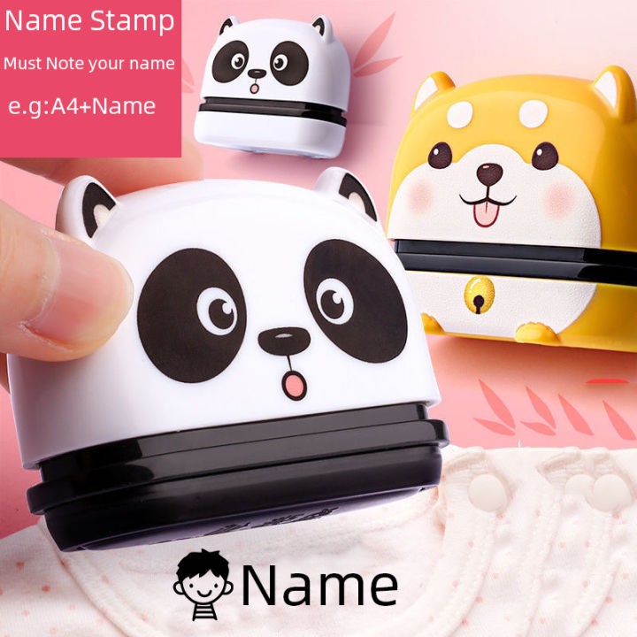 owl panda custom-made Baby Name Stamp DIY for children Name Seal ...