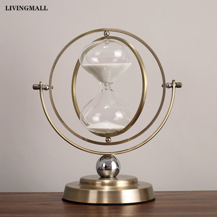 Livingmall Light Luxury Globe Hourglass Timer 30 Minutes Creative ...