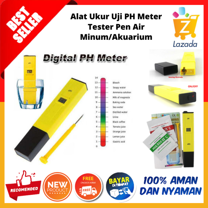Alat Ukur Uji PH Meter Tester Pen Air Minum TDS alat Pengukur Kualitas ...